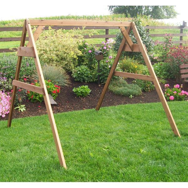 Western Red Cedar 2x4 A-Frame Swing Stand for Swing or Swingbed - The ...
