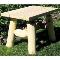 Cedar Log End Table - The Charming Bench Company