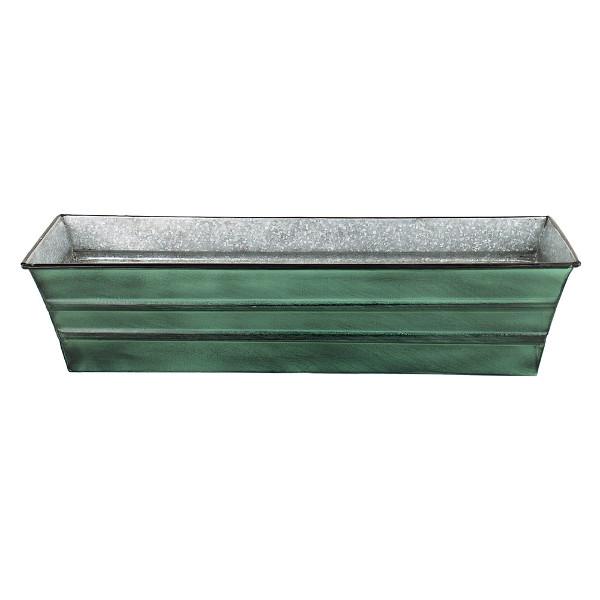 Galvanized Steel Flower Box Planter - The Charming Bench Company