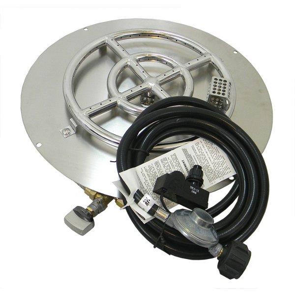 Plug & Play Propane Double Ring Complete Fire Pit Burner Kit - The ...