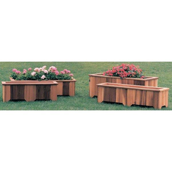 Wood Country | Rectangular Cedar Planter - The Charming Bench Company