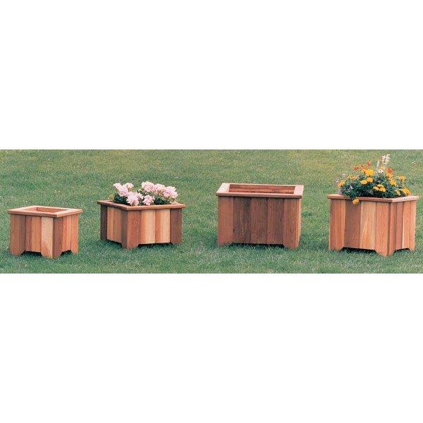 Wood Country | Square Cedar Planter - The Charming Bench Company