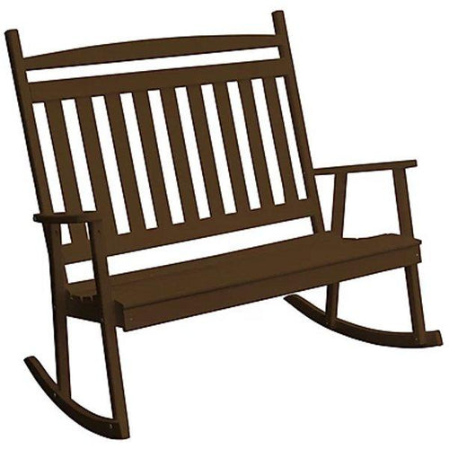 Yellow Pine Double Classic Porch Rocker by A & L Furniture - The ...